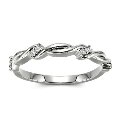 Intertwined,Twist Wedding Rings, Well-designed Rings For Couples - Jeulia Jewelry