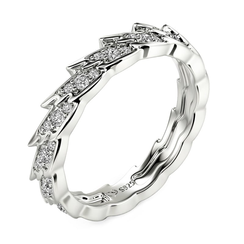 Jeulia Custom Simple Angel Wings Wedding Band for Women - Jeulia Jewelry