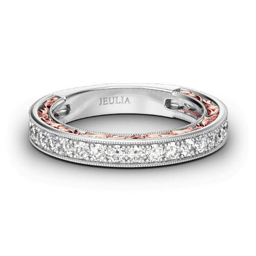 Jeulia Scrollwork Sterling Silver Women's Band - Jeulia Jewelry
