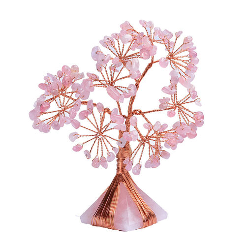 Jeulia "Love & Compassion" Natural Rose Quartz Feng Shui Tree - Jeulia ...