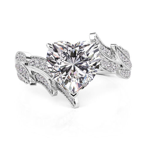 Jeulia Wing Bypass Design Heart Promise Ring - Jeulia NZ
