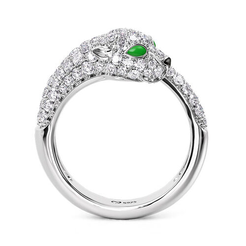 Jeulia Open Animal Leopard Ring Sterling Silver - Jeulia NZ