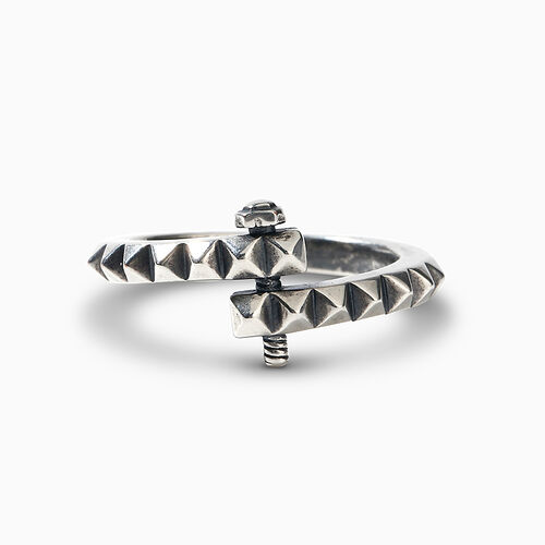 Jeulia "Screw Design" Sterling Silver Ring - Jeulia Jewelry