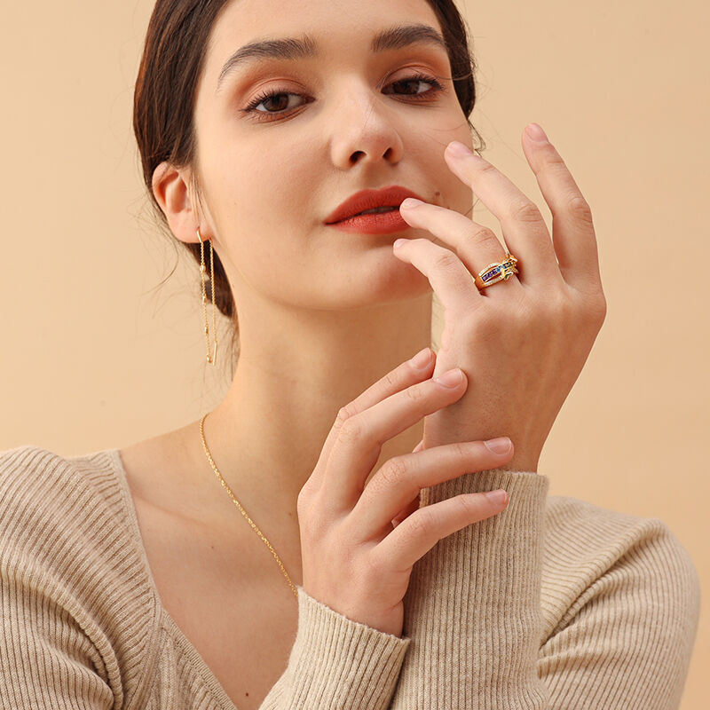 Jeulia "Hello Beauty" Butterfly Cross Sterling Silver Ring - Jeulia Jewelry